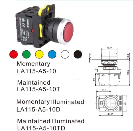 The function of the push button with manufacture in zhejiang GAELE ...